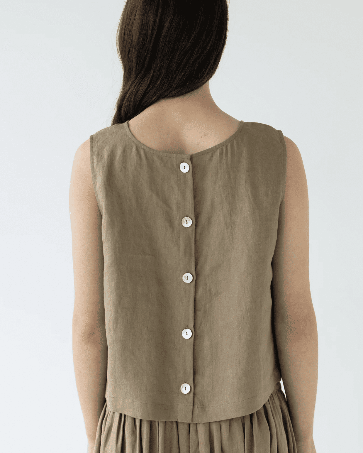 Shell Buttons Top – Hay – The Collaboration